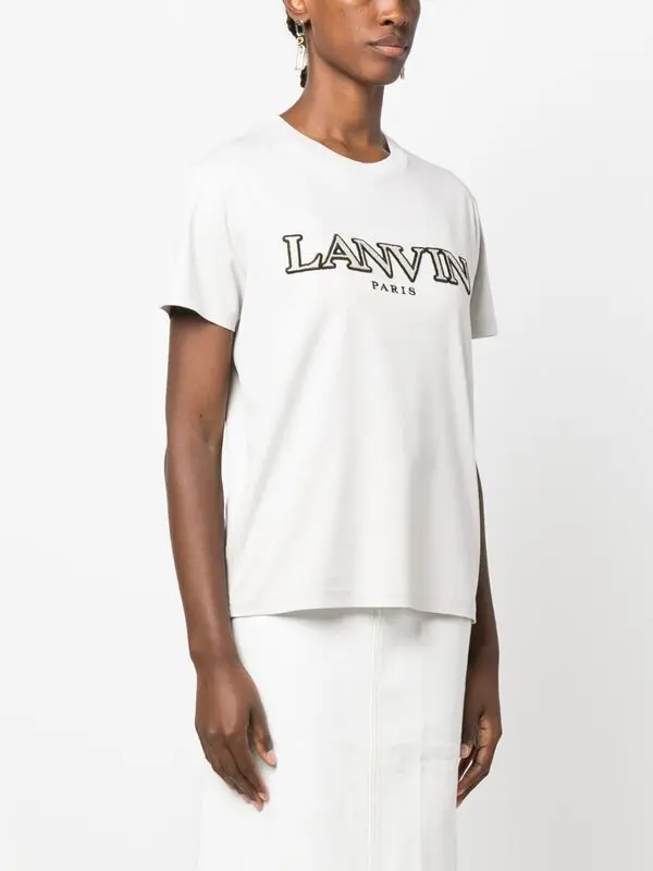 LANVIN Embroidered Logo T-shirt