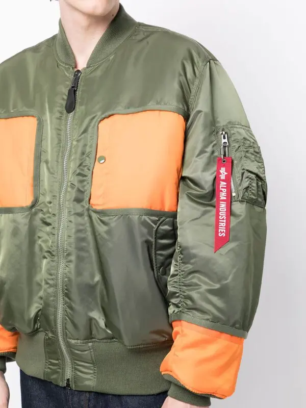 Junya Watanabe Colour-block Panelled Bomber Jacket