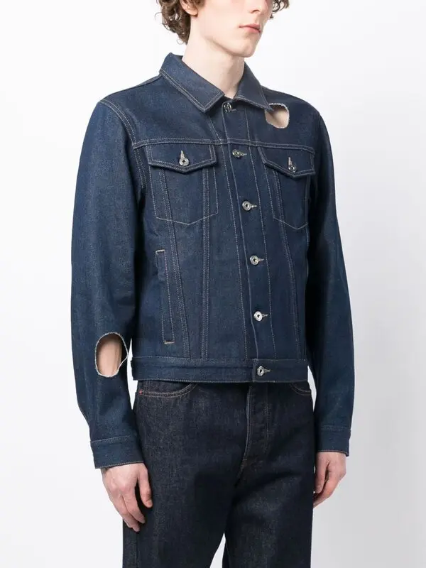 Off-White Cut-out Denim Jacket