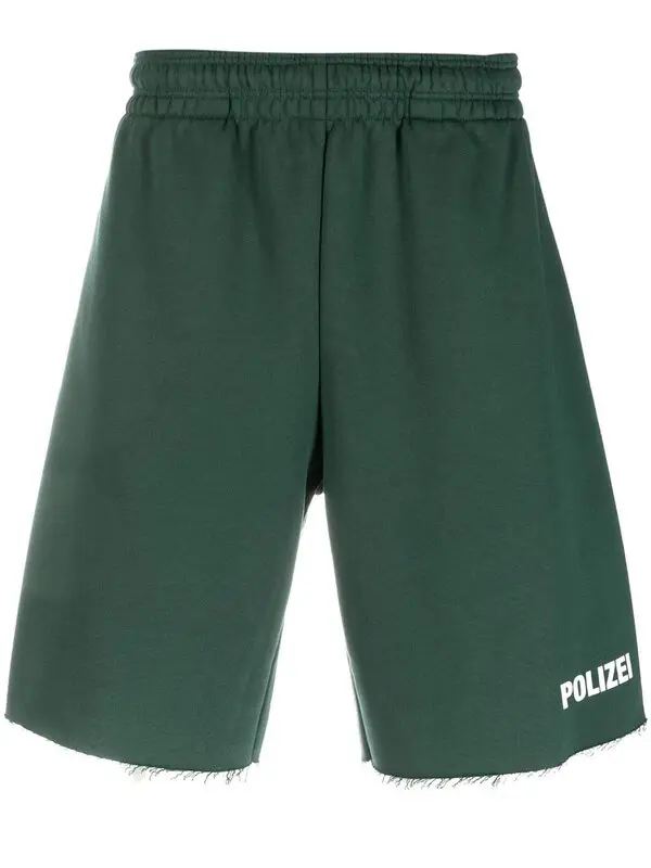 Vetements Polizei Raw-edge Shorts