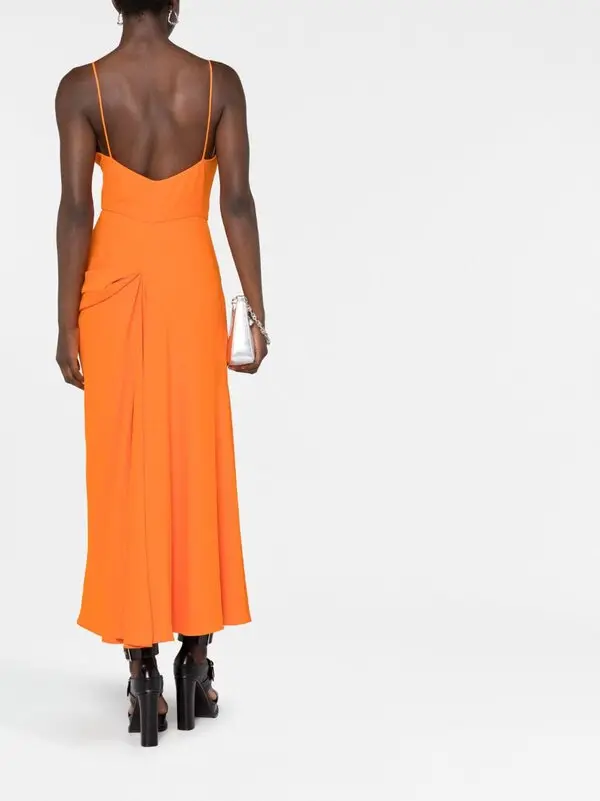 Alexander McQueen Draped Midi Dress
