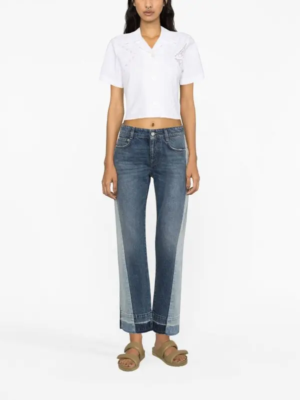 Stella McCartney Colour-block Straight-leg Jeans