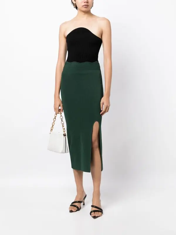 Galvan Delia Knitted Pencil Skirt