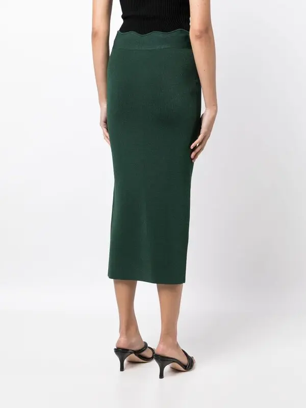 Galvan Delia Knitted Pencil Skirt