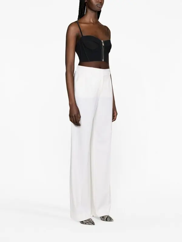 Dolce & Gabbana High-waisted Straight-leg Trousers - White