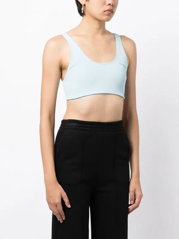 SPORTY & RICH Racerback Ribbed Tank Top