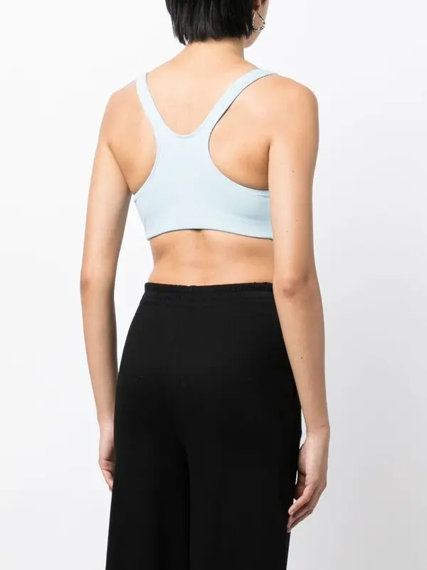 SPORTY & RICH Racerback Ribbed Tank Top