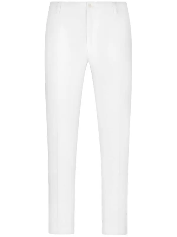 Dolce & Gabbana Logo-embroidered Tailored Trousers