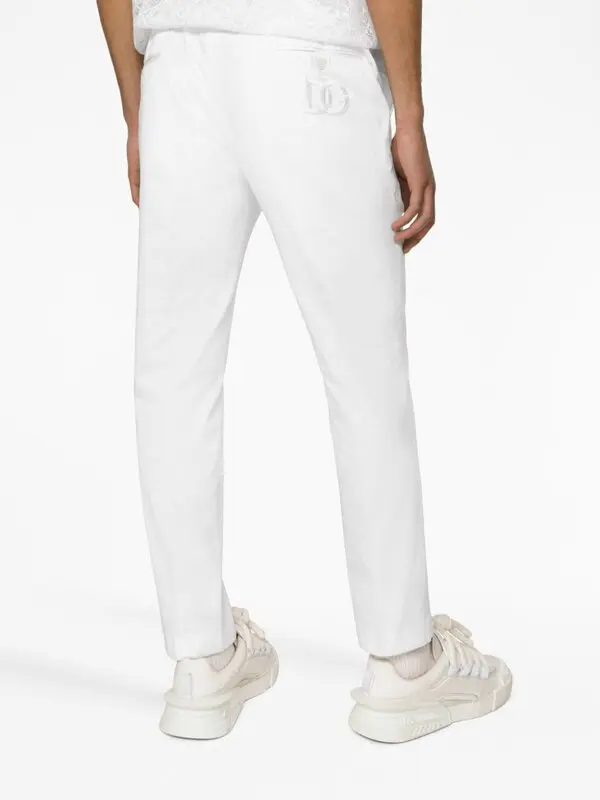 Dolce & Gabbana Logo-embroidered Tailored Trousers