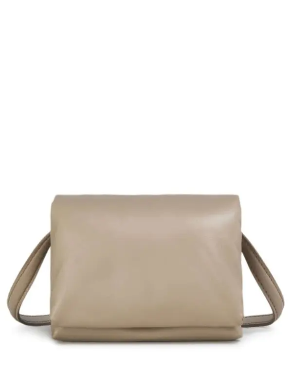 Marni Mini Prisma Leather Clutch - Neutrals