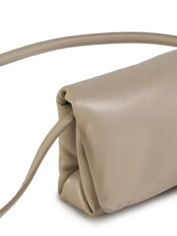 Marni Mini Prisma Leather Clutch - Neutrals