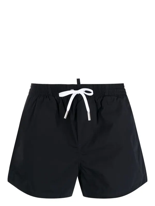 Dsquared2 Icon Logo-print Swim Shorts - Black