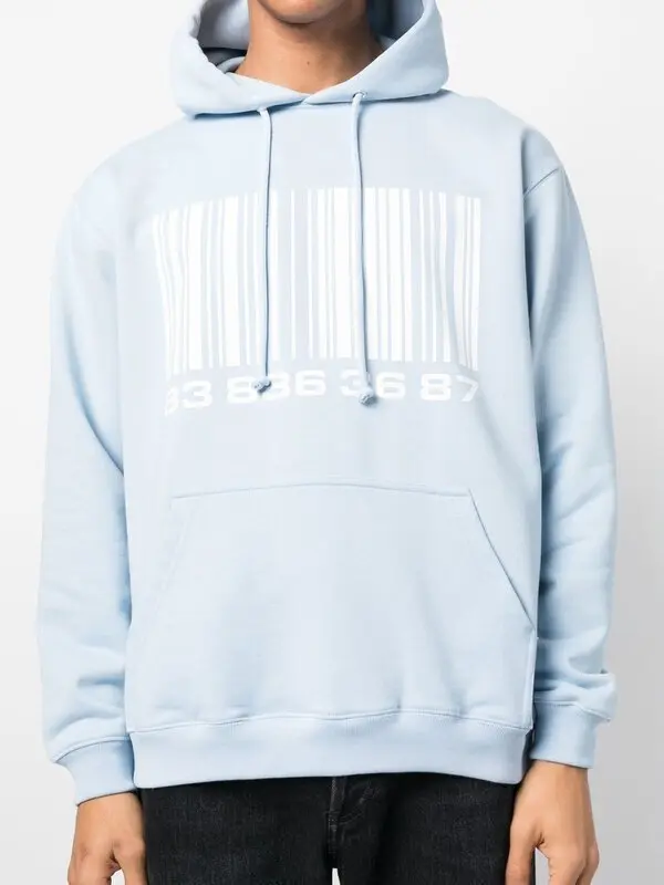 VTMNTS Big Barcode Hoodie - Blue