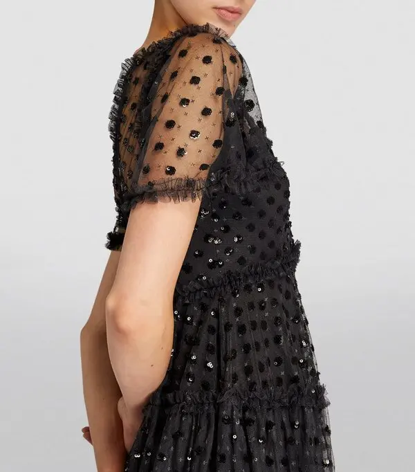 Needle & Thread Embellished Thea Mini Dress In Black - 33% Off |  Editorialist