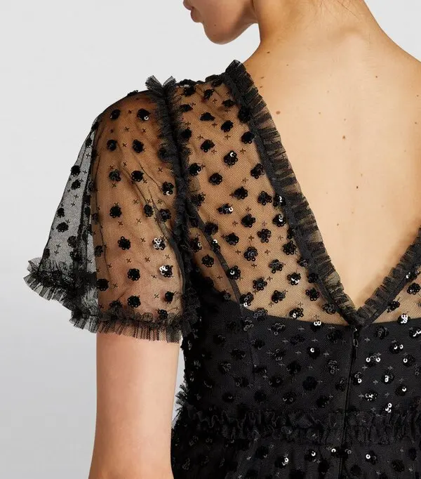 Needle & Thread Embellished Thea Mini Dress In Black - 33% Off |  Editorialist