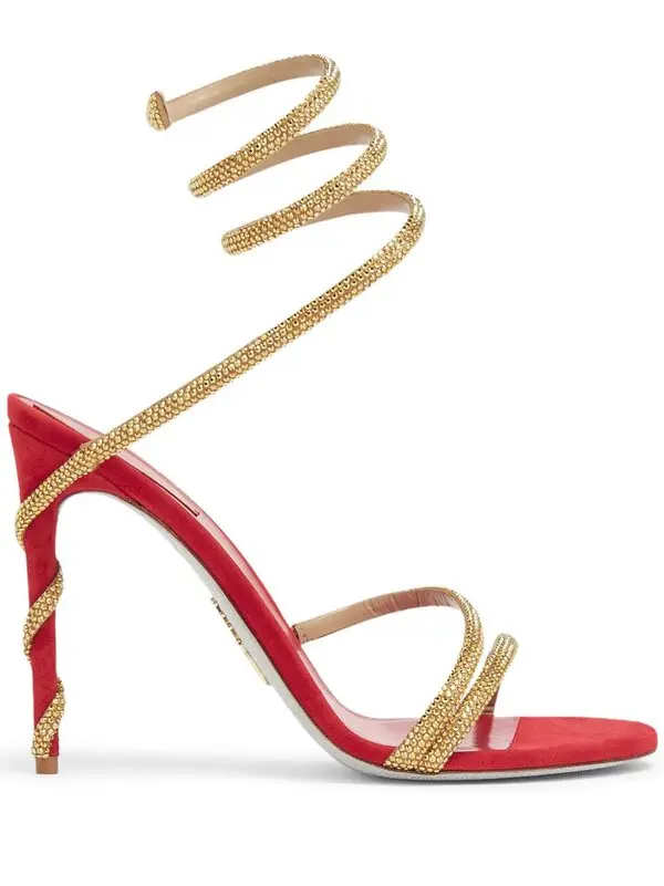Rene Caovilla Wraparound Crystal-embellished Sandals