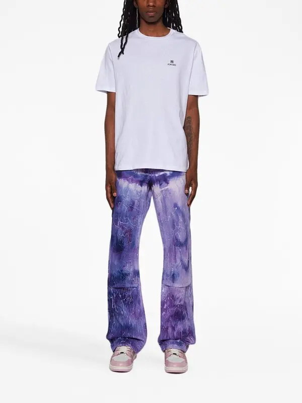 Amiri Cracked Tie-dye Carpenter Jeans
