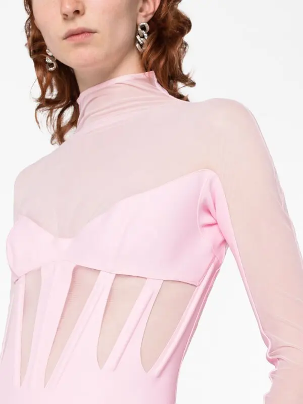 MUGLER Corset Illusion Minidress
