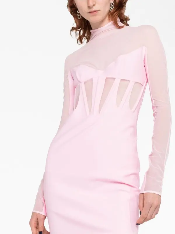 MUGLER Corset Illusion Minidress