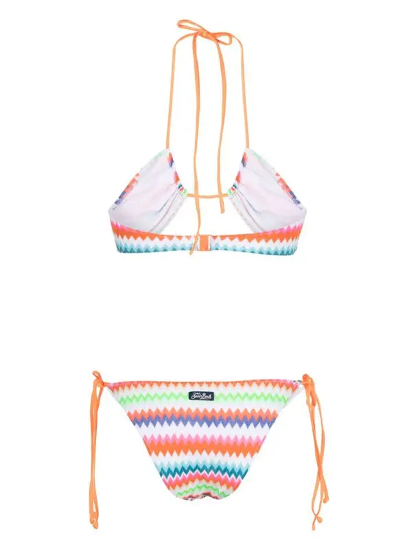 MC2 SAINT BARTH Zigzag-print Bikini Set