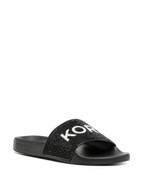 Michael Kors Gilmore Rhinestone-embellished Slides