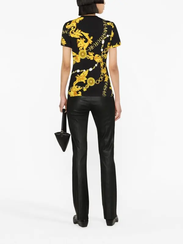 Versace Logo Couture-print T-shirt