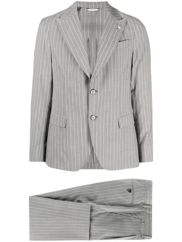 MANUEL RITZ Pinstripe-pattern Single-breasted Suit