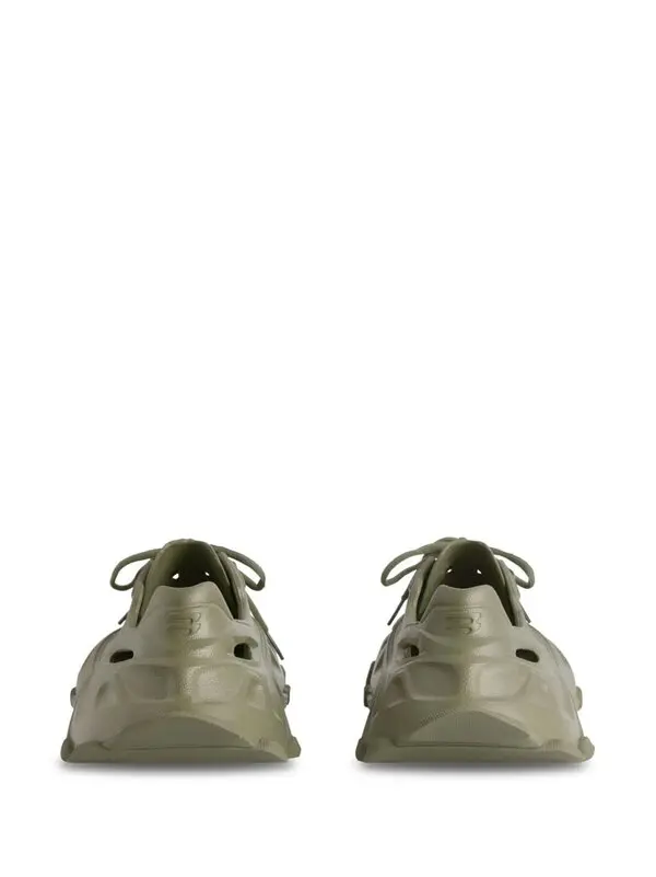 Balenciaga Hd Cut-out Low-top Sneakers - Green