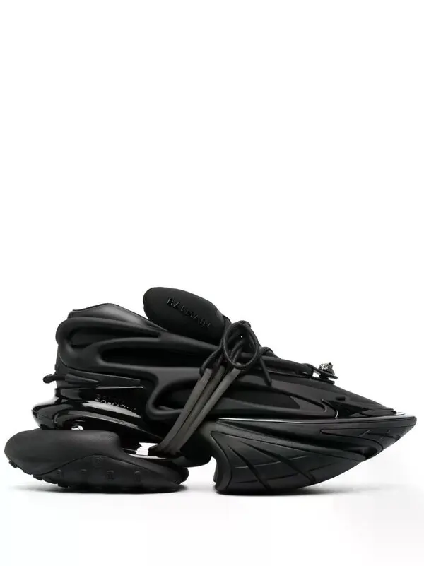 Balmain Leather Unicorn Low-top Sneakers