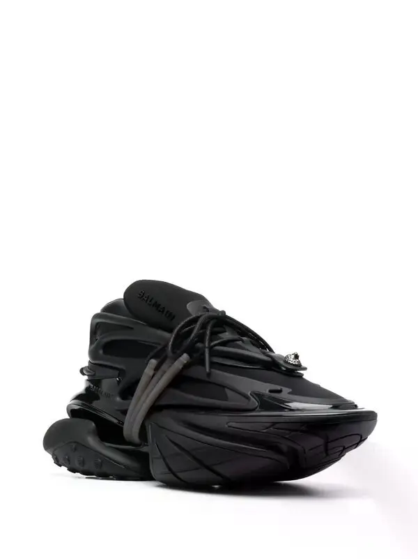 Balmain Leather Unicorn Low-top Sneakers