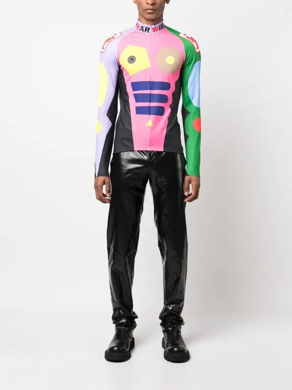 WALTER VAN BEIRENDONCK Sharp Vinyl-finish Trousers
