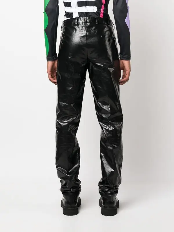 WALTER VAN BEIRENDONCK Sharp Vinyl-finish Trousers