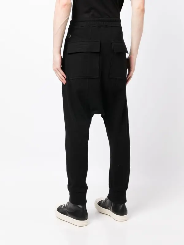 Rick Owens Prisoner Drop-crotch Track Pants - Black