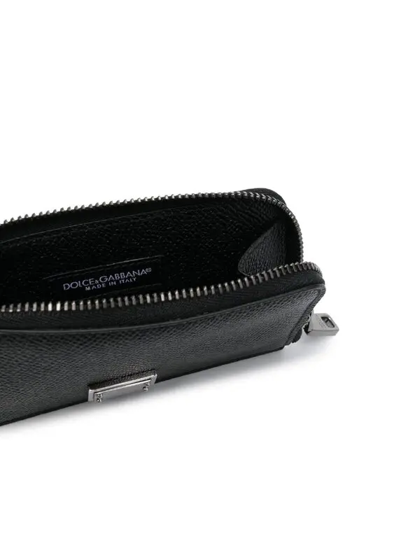 Dolce & Gabbana Logo-plaque Zipped Leather Wallet