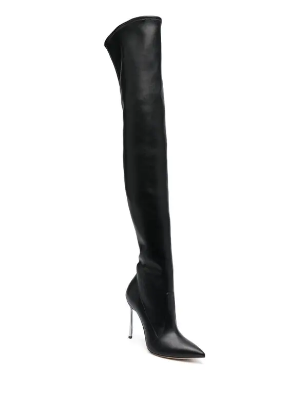 Casadei Blade 100mm Thigh-high Boots