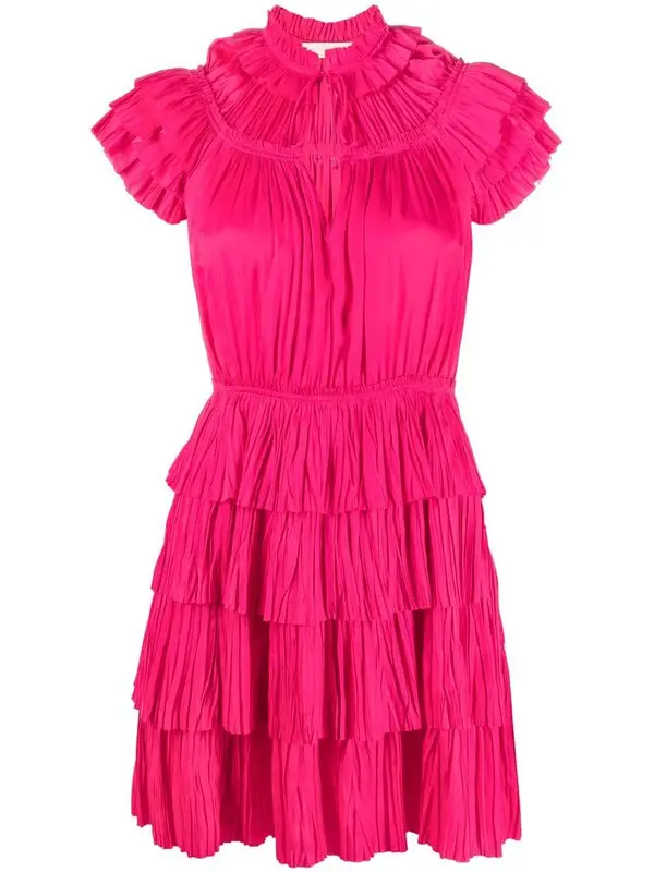 Ulla Johnson Vesna Ruffled Minidress - Pink