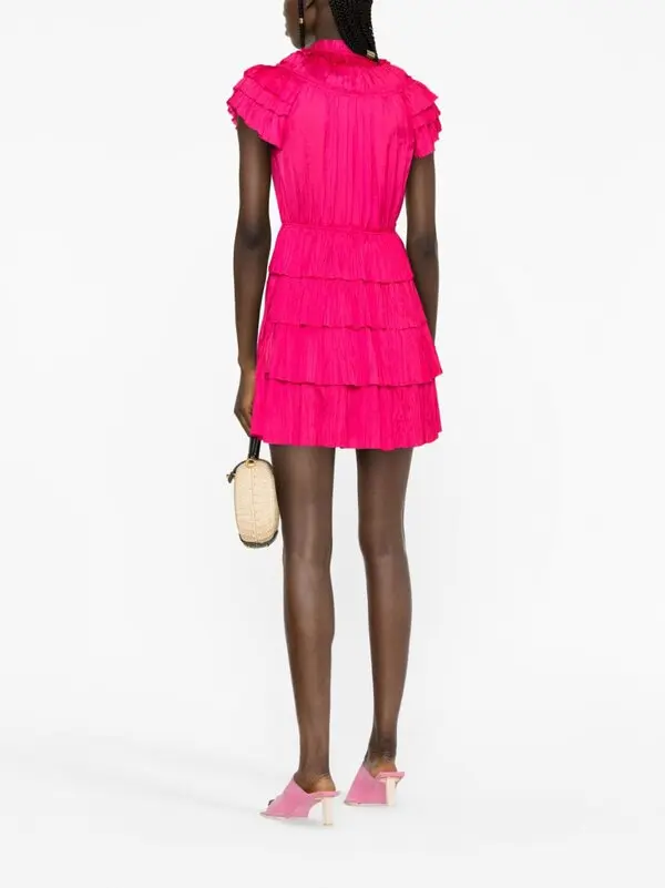 Ulla Johnson Vesna Ruffled Minidress - Pink