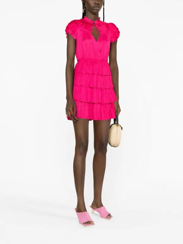 Ulla Johnson Vesna Ruffled Minidress - Pink