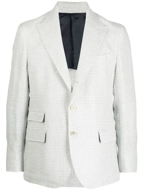 Eleventy Single-breasted Blazer - White