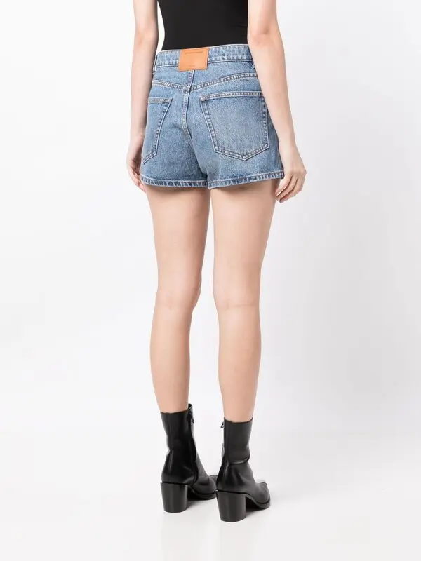 Alexander Wang Shorty High-rise Denim Shorts