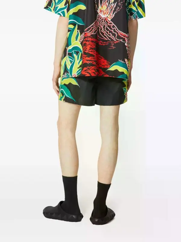 Valentino Garavani Volcano-print Swim Shorts