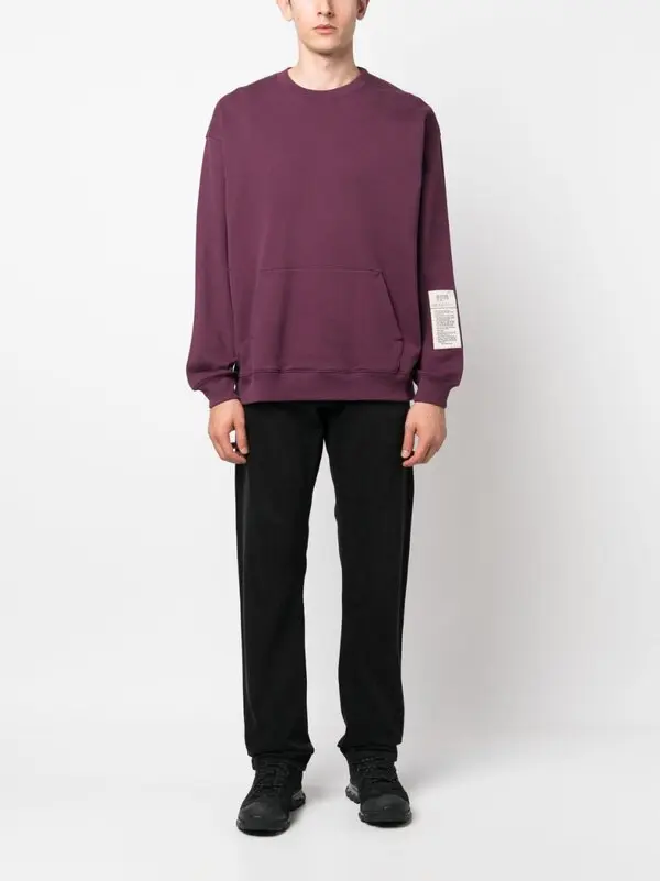 Moschino Logo-patch Organic Cotton Sweatshirt