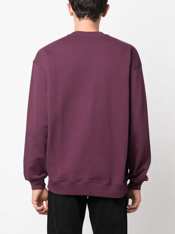 Moschino Logo-patch Organic Cotton Sweatshirt