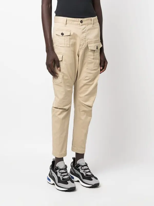Dsquared2 Tapered Cargo Trousers - Neutrals