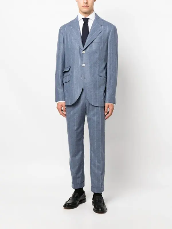 Brunello Cucinelli Pinstripe Wool Blazer