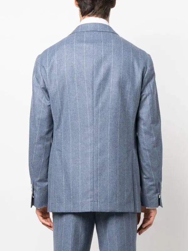 Brunello Cucinelli Pinstripe Wool Blazer
