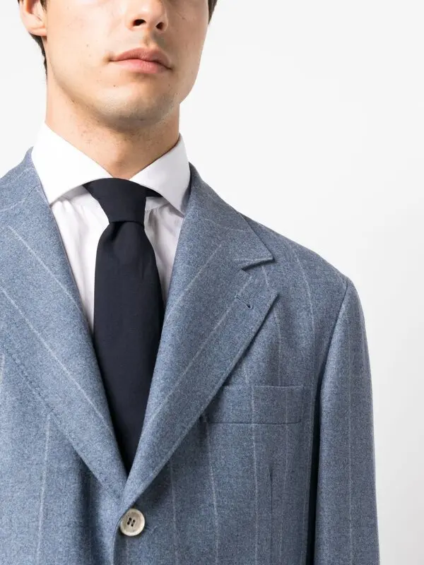 Brunello Cucinelli Pinstripe Wool Blazer