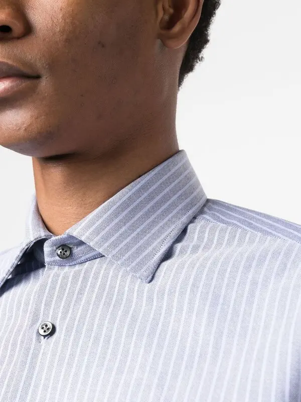 Pal Zileri Pinstripe Cotton Shirt