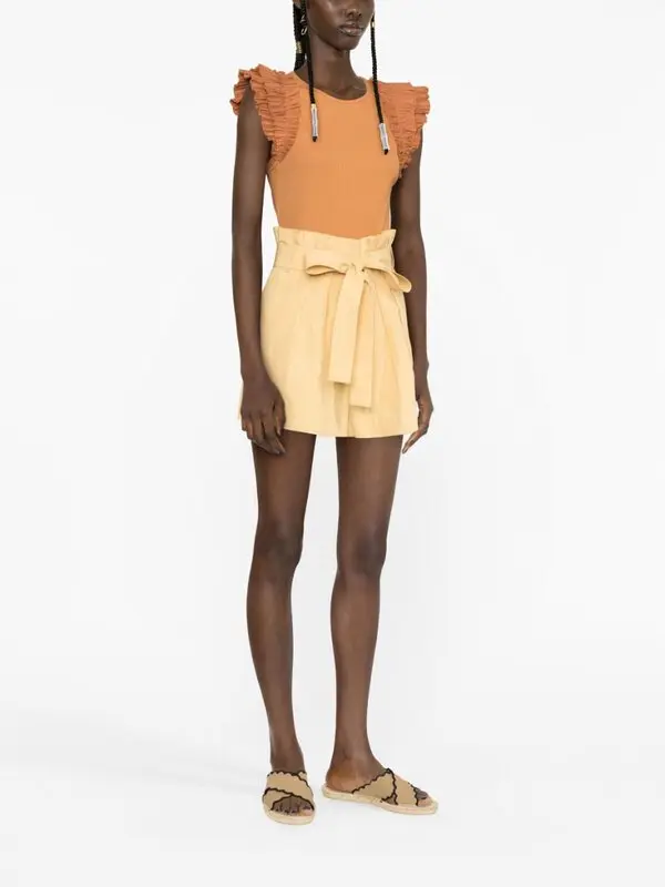 Ulla Johnson Belted-waist Shorts