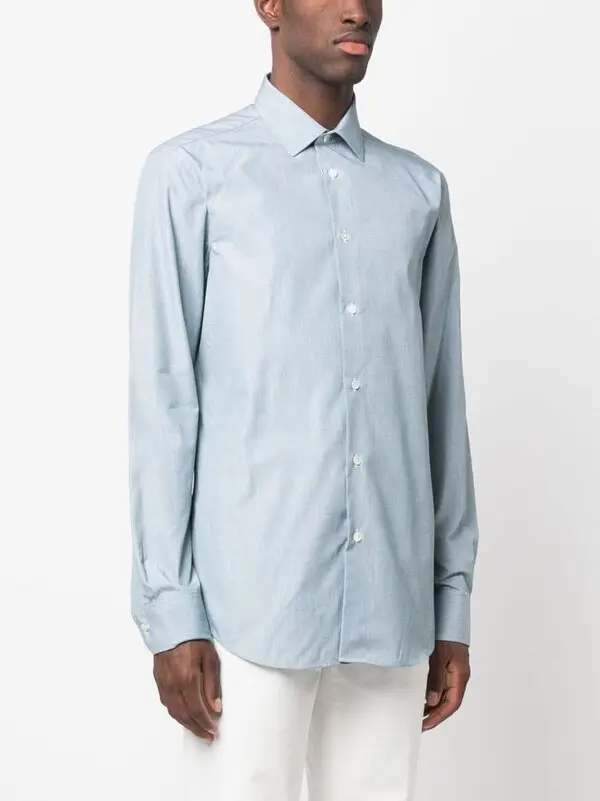 Paul Smith Long-sleeved Cotton Shirt